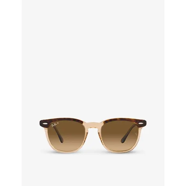 Ray-ban Hawkeye Square-frame Acetate Sunglasses - Brown