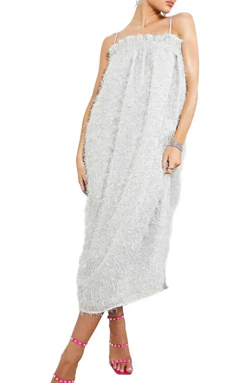 selfie leslie halter dress Opulent Halterneck Layered Maxi Dress White main image 0