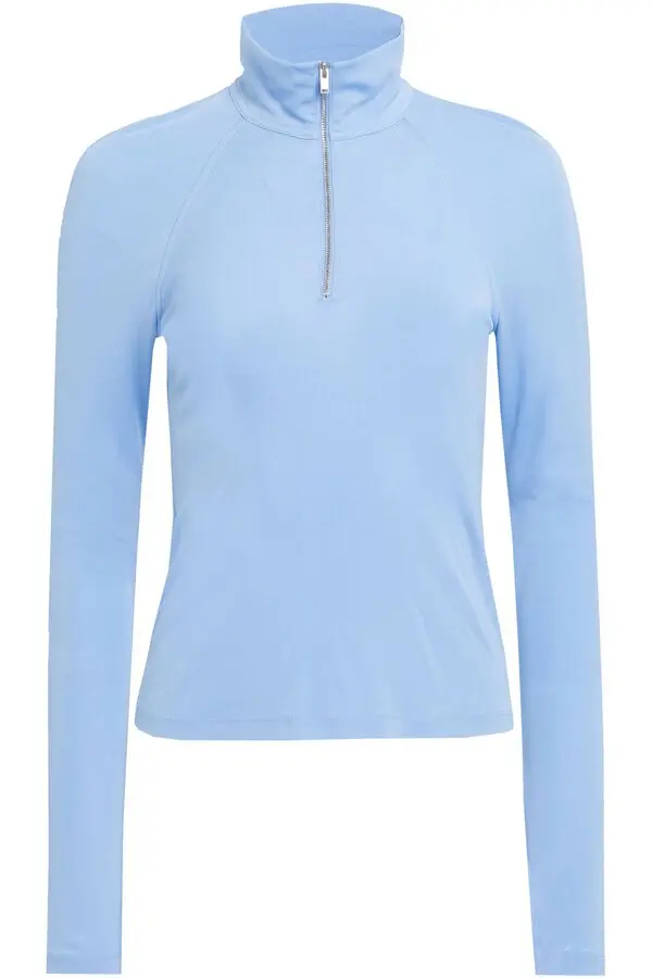 Helmut Lang Stretch-jersey Top - Light Blue