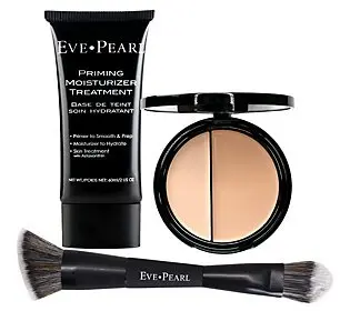EVE PEARL 3-pc Priming Moisturizer, Dual Founda Tion & Brush