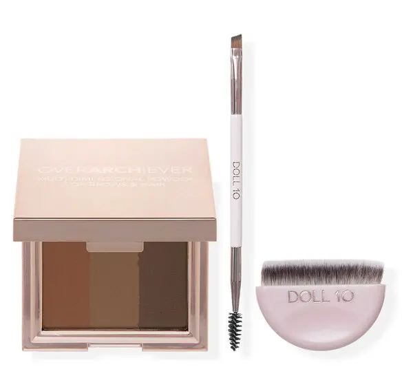 DOLL 10 Overarchiever Brow And Hair Powder With Brushes
