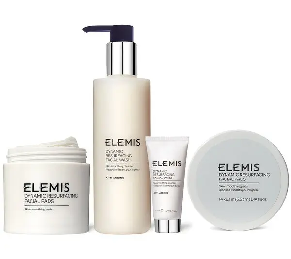Elemis Dynamic Resurfacing Facial Wash & Pads Home & Away Set