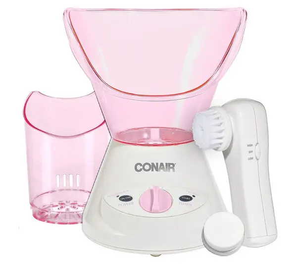 CONAIR True Glow Warm Steam Facial Sauna With F Acial Brush