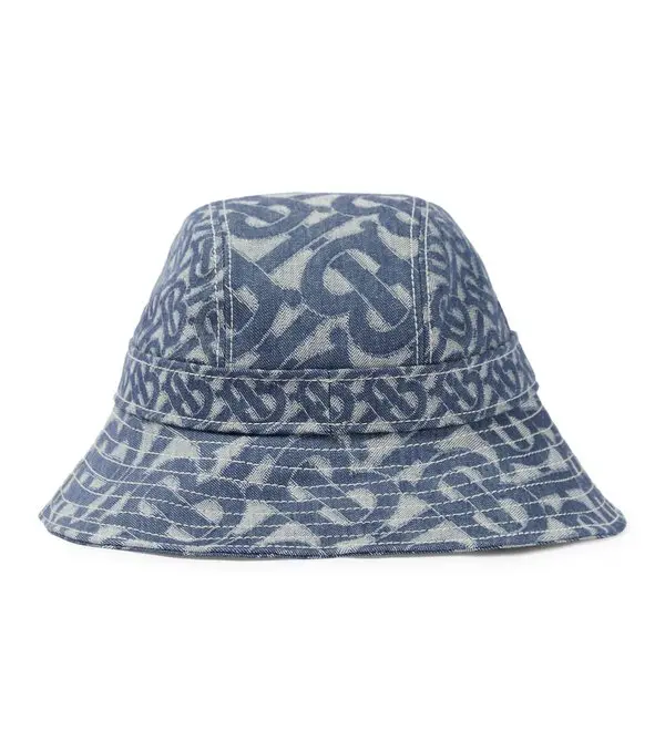 Burberry Tb Denim Bucket Hat Blue Editorialist