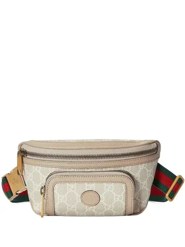 Gucci Interlocking G Belt Bag White Editorialist