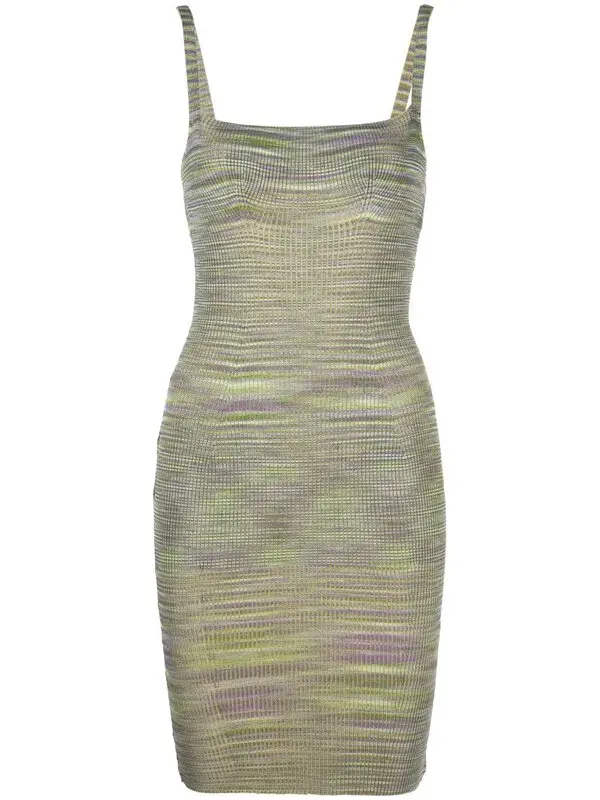 ISA BOULDER Sleeveless Cut-out Knit Dress