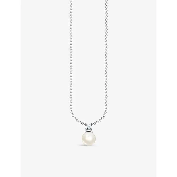 THOMAS SABO Pearl & Sterling Silver Chain Necklace - White