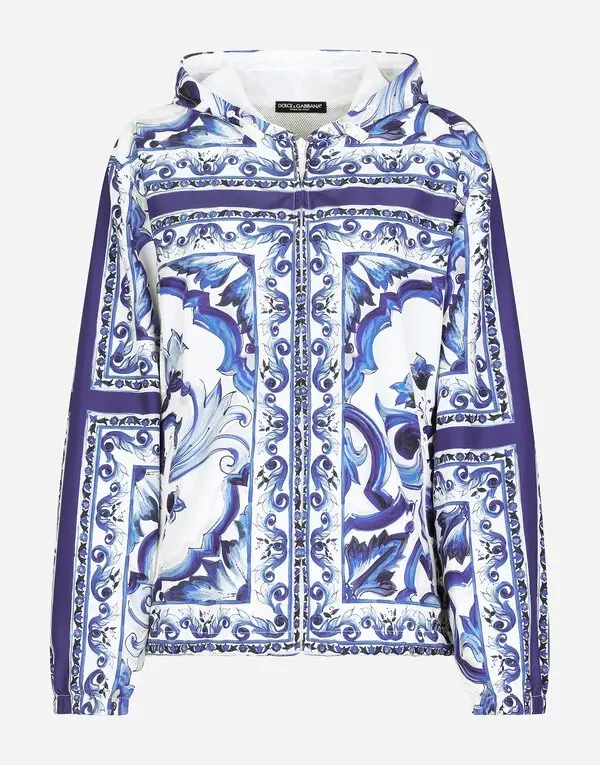 Dolce & Gabbana Majolica-print Windbreaker - Multicolor