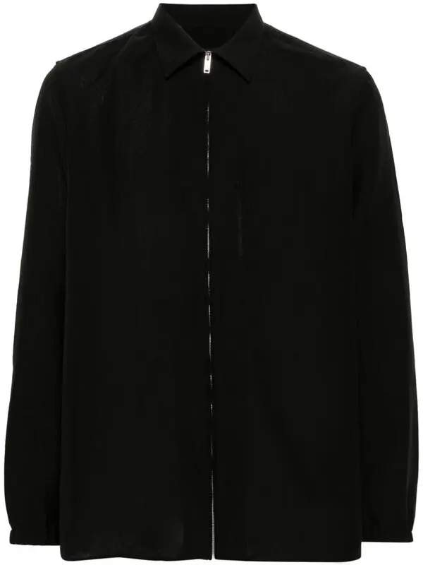 Givenchy Zip-Up Shirt - Black | Editorialist
