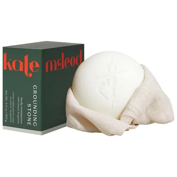 KATE MCLEOD The Body Stone Deep Moisturizing Cocoa Butter Lotion Bar For Dry Skin Treatment Grounding Stone