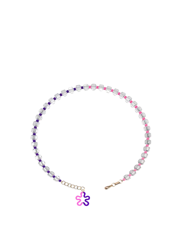 Bea Bongiasca Beaded Necklace With Rock Crystal