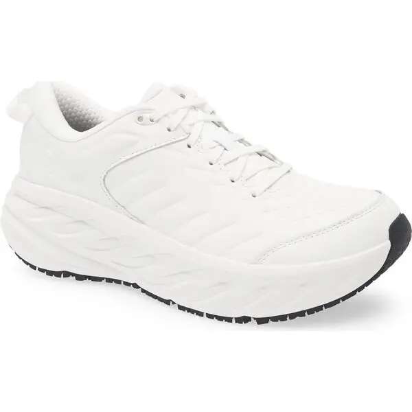 Hoka Bondi Sr Water-resistant Running Shoe - Frost / Frost