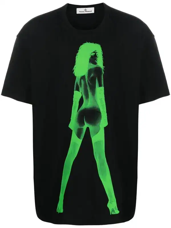 Vivienne Westwood Pin-Up Short-Seeve T-Shirt In Black - 46% Off