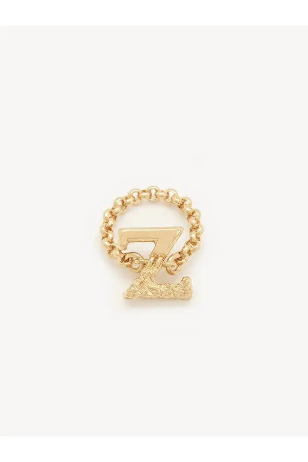 Chloé Alphabet Ring - Gold | Editorialist