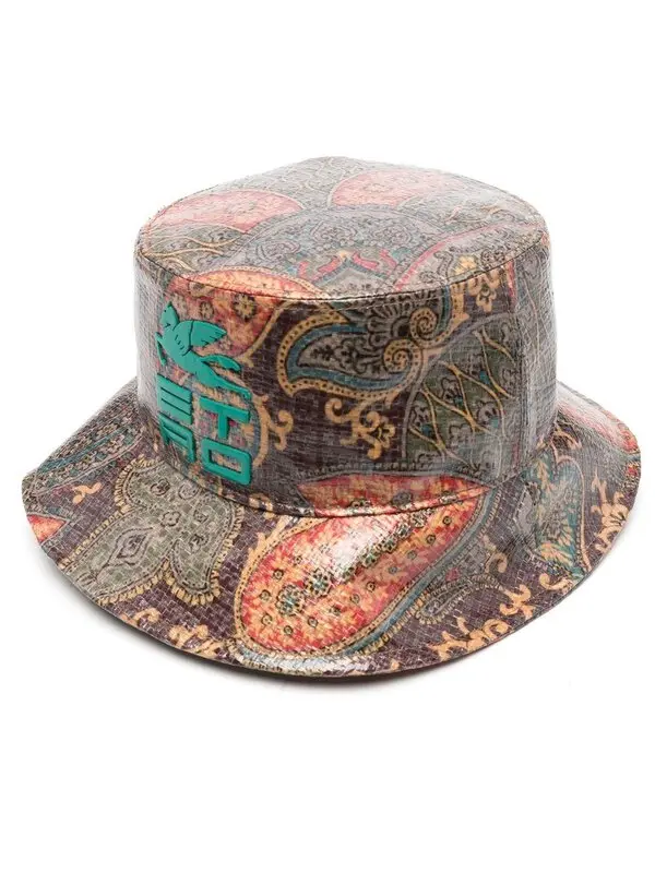 Etro Paisley-Print Coated Bucket Hat In Brown - 36% Off  display picture 2