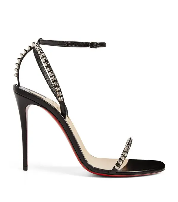 CHRISTIAN LOUBOUTIN So Me 100 Leather Sandals - Black