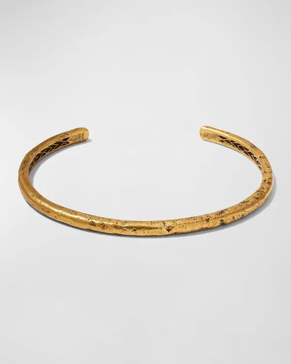 John Varvatos Distressed Cuff Bracelet - Gold