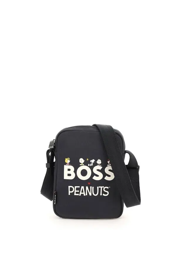 Hugo Boss Peanuts' Nylon Crossbody Bag Os Technical - Blue | Editorialist