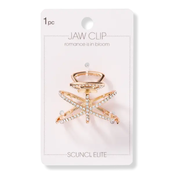 SCUNCI Crystal Ring Jaw Clip