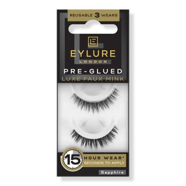 EYLURE Pre-glued Luxe Faux Mink Eyelashes, Sapphire