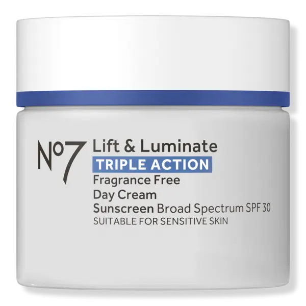 NO7 Lift & Luminate Triple Action Fragrance Free Day Cream Spf 30
