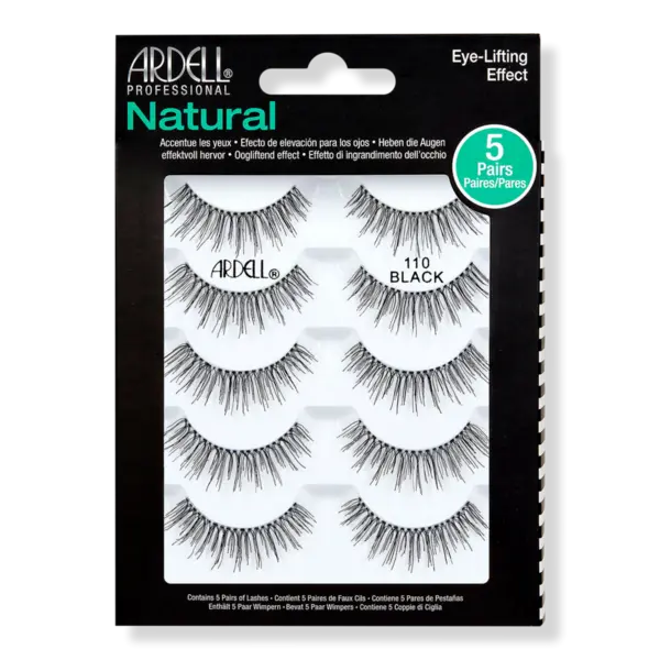 ARDELL Natural #110 Black False Eyelashes Multipack