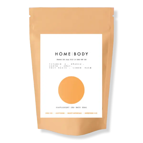 HOMEBODY Orange You Glad This Is Good For You Pearlescent Cbd Bath Bomb Soak
