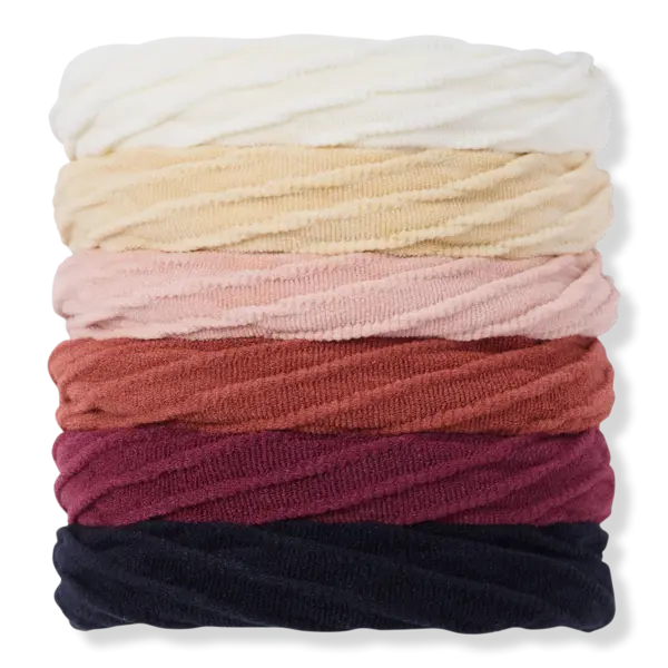 SCUNCI Rolled-edge Elastics 6-pack