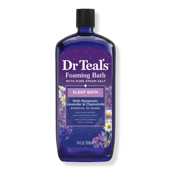 DR TEAL'S Sleep Foaming Bath With Melatonin, Lavender & Chamomile Essential Oils