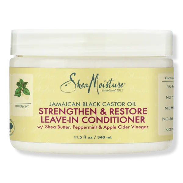 SHEAMOISTURE Jamaican Black Castor Oil 100% Pure Jamaican Black Castor Oil Leave In Conditioner 11.5 Oz