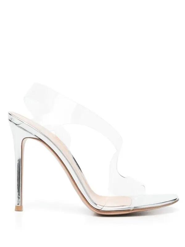 GIANVITO ROSSI 105mm Metropolis Sandals - Silver