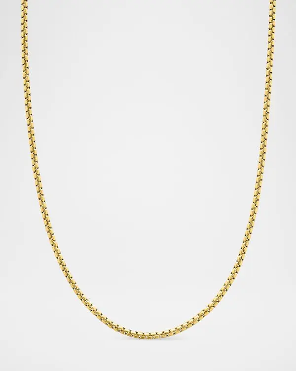 David Yurman 18k Box Chain Necklace - Gold