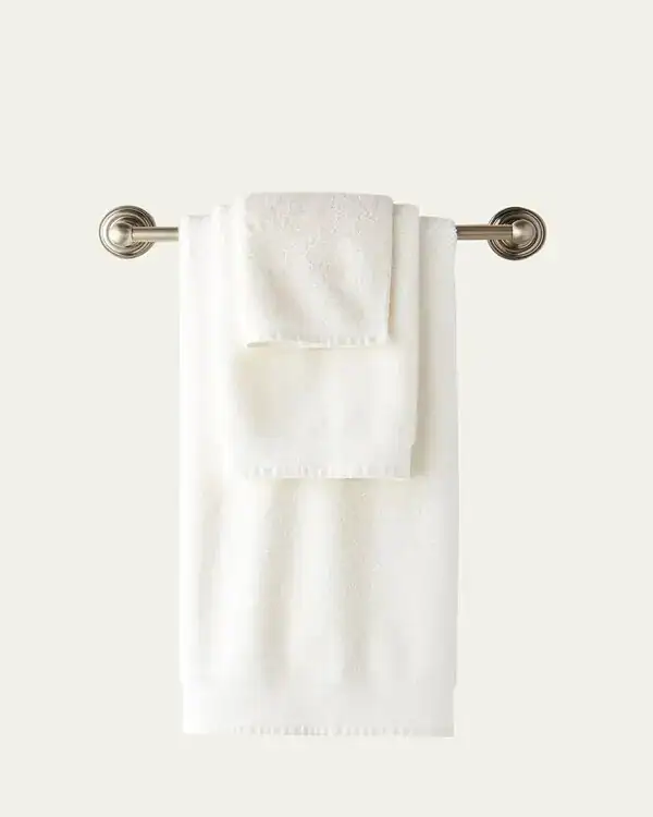 Sferra 12-Piece Ashemore Towel Set White Editorialist