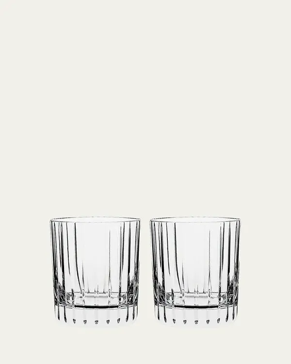 THE MARTHA, BY BACCARAT Harmonie Double Old Fashion Tumblers, 12 Ounces - One-color