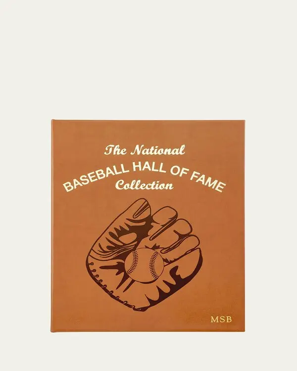 GRAPHIC IMAGE The National Baseball Hall Of Fame Collection" Leather Bound Book James Buckley - Tan