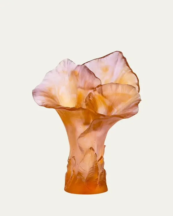 DAUM Arum Rose Magnum Vase