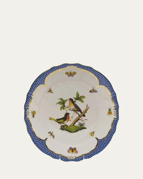 HEREND Rothschild Blue Motif 08 Dinner Plate - One-color