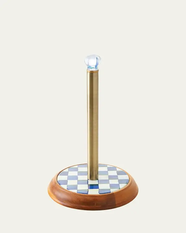 MACKENZIE-CHILDS Royal Check Paper Towel Holder - One-color