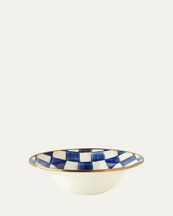 MACKENZIE-CHILDS Royal Check Breakfast Bowl