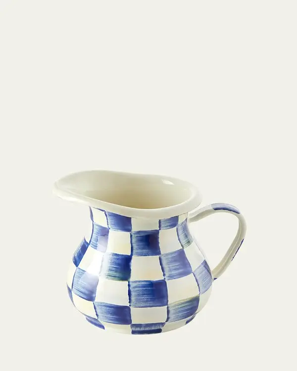 MACKENZIE-CHILDS Royal Check Creamer - Blue/white