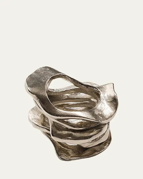 KIM SEYBERT Silver Flux Napkin Ring - One-color