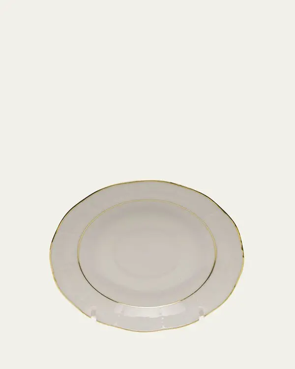 HEREND Golden Edge After Dinner Saucer - One-color