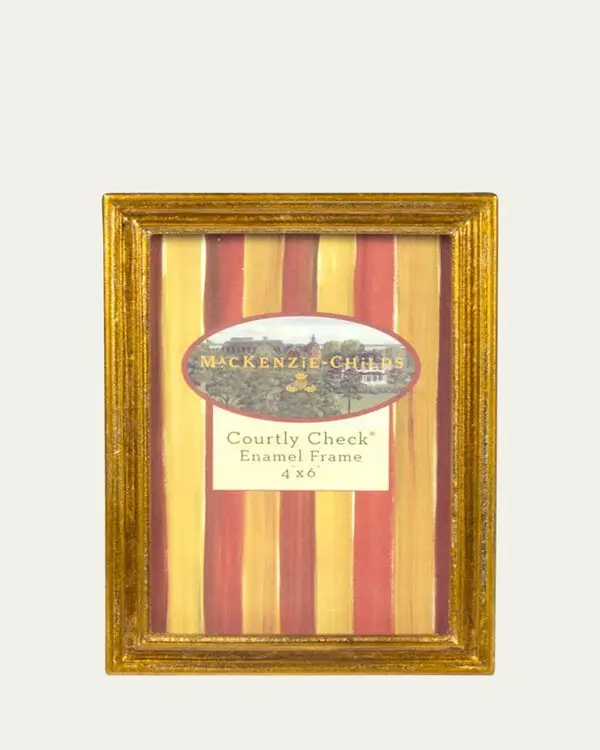 MACKENZIE-CHILDS Courtly Check Enamel Frame, 2.5" X 3