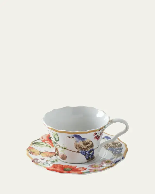  ambri Cups & Saucers, Set Of 4