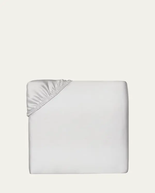 SFERRA Giza 45 Sateen Fitted Sheet - Tin