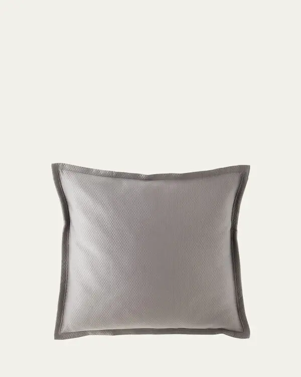 SFERRA Perrio Matelasse Euro Sham - Silver