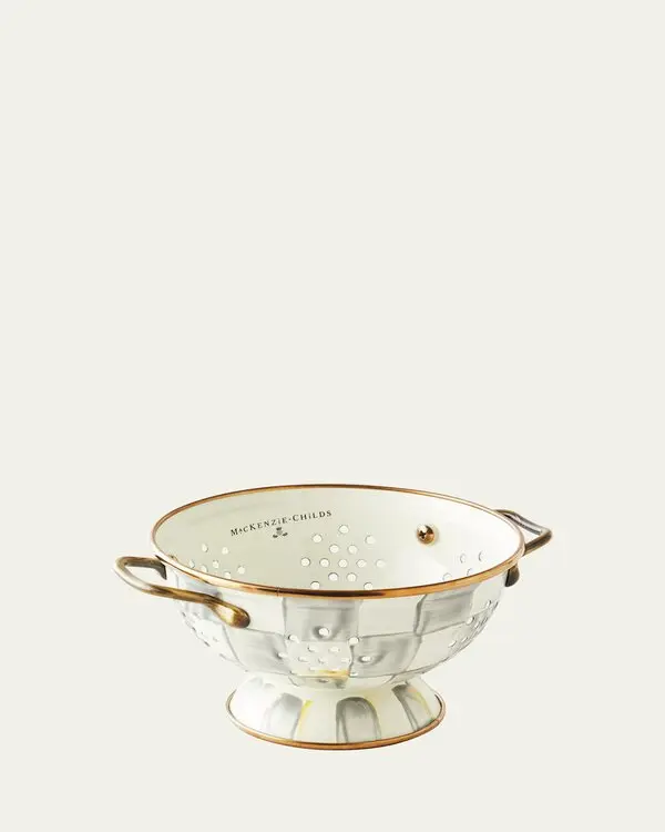 MACKENZIE-CHILDS Sterling Check Small Colander - One-color