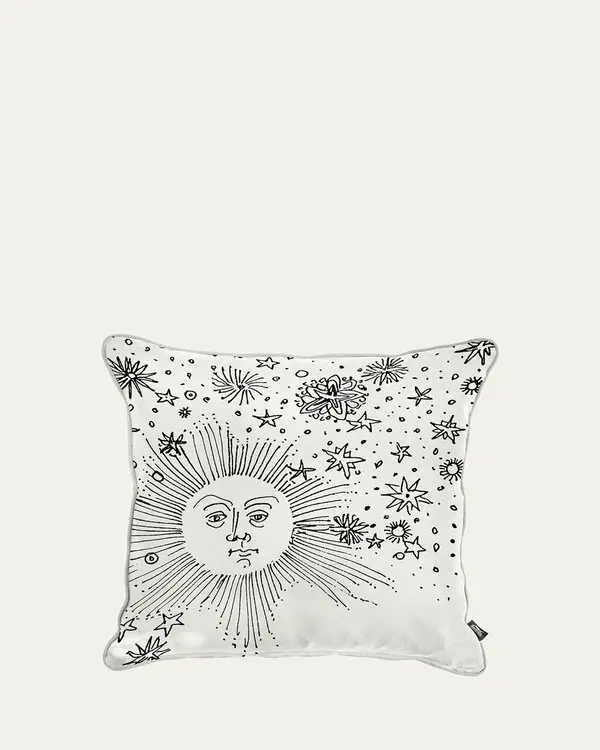 FORNASETTI Solamente Cushion - Black/white