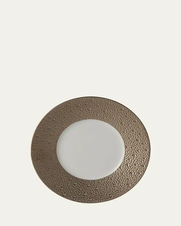 Bernardaud Ecume Platinum Bread & Butter Plate - White, Platinum