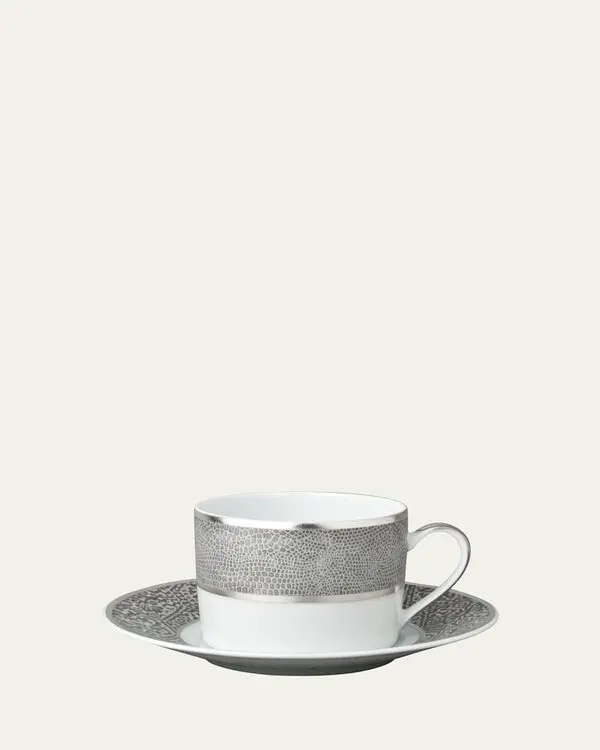 Bernardaud Sauvage Cup - White/silver